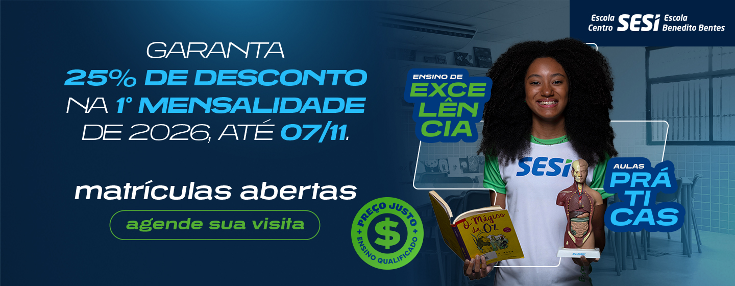 Escola Sesi 2026 | Escola Sesi Alagoas